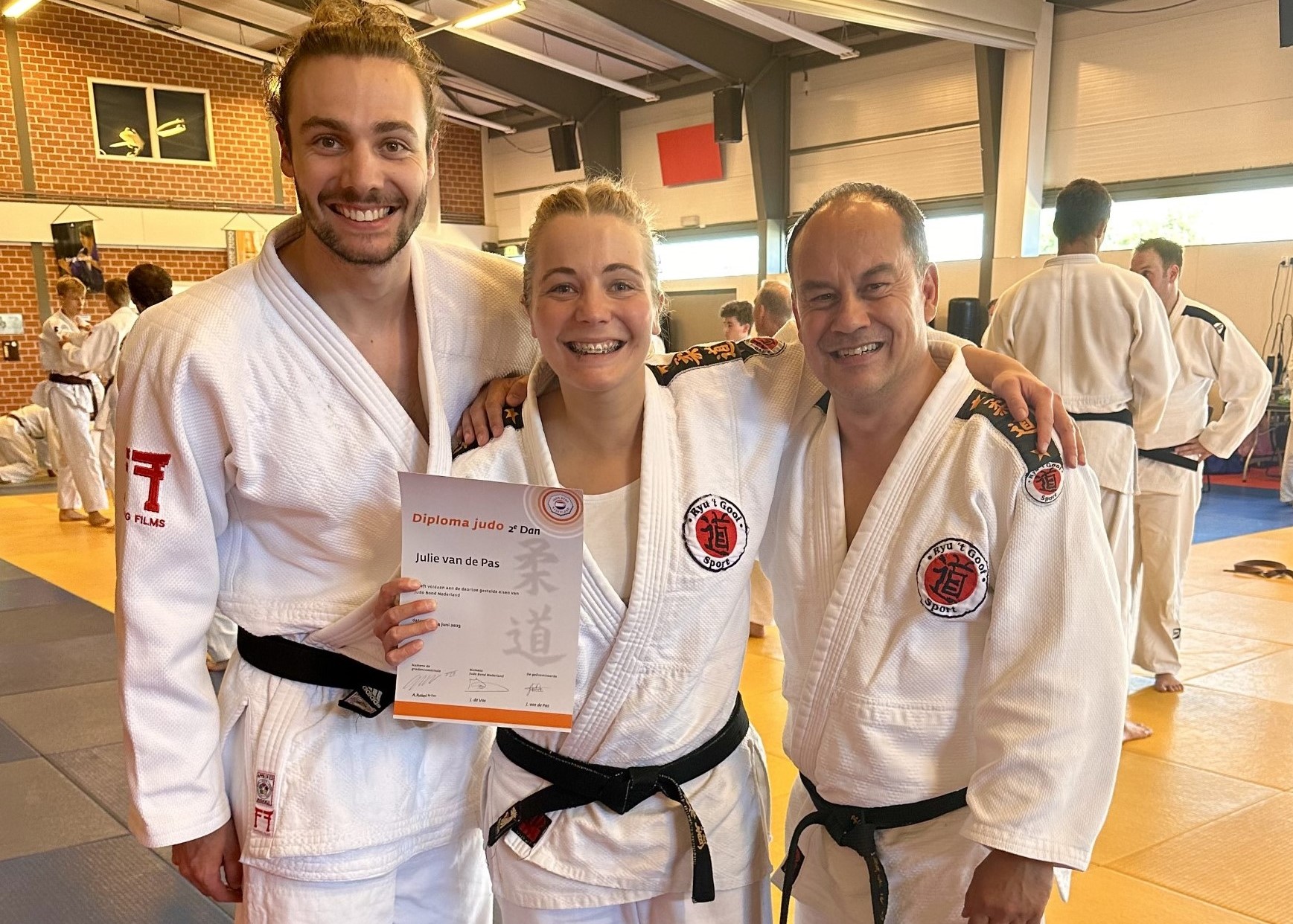 Julie van de Pas geslaagd voor 2e dan judo - Ryu t Gooi Sport